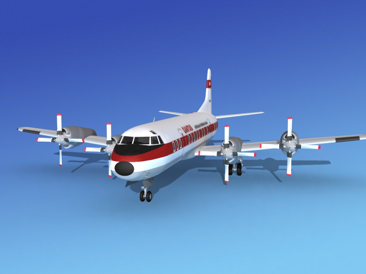 3d Propellers Electra Lockheed Model