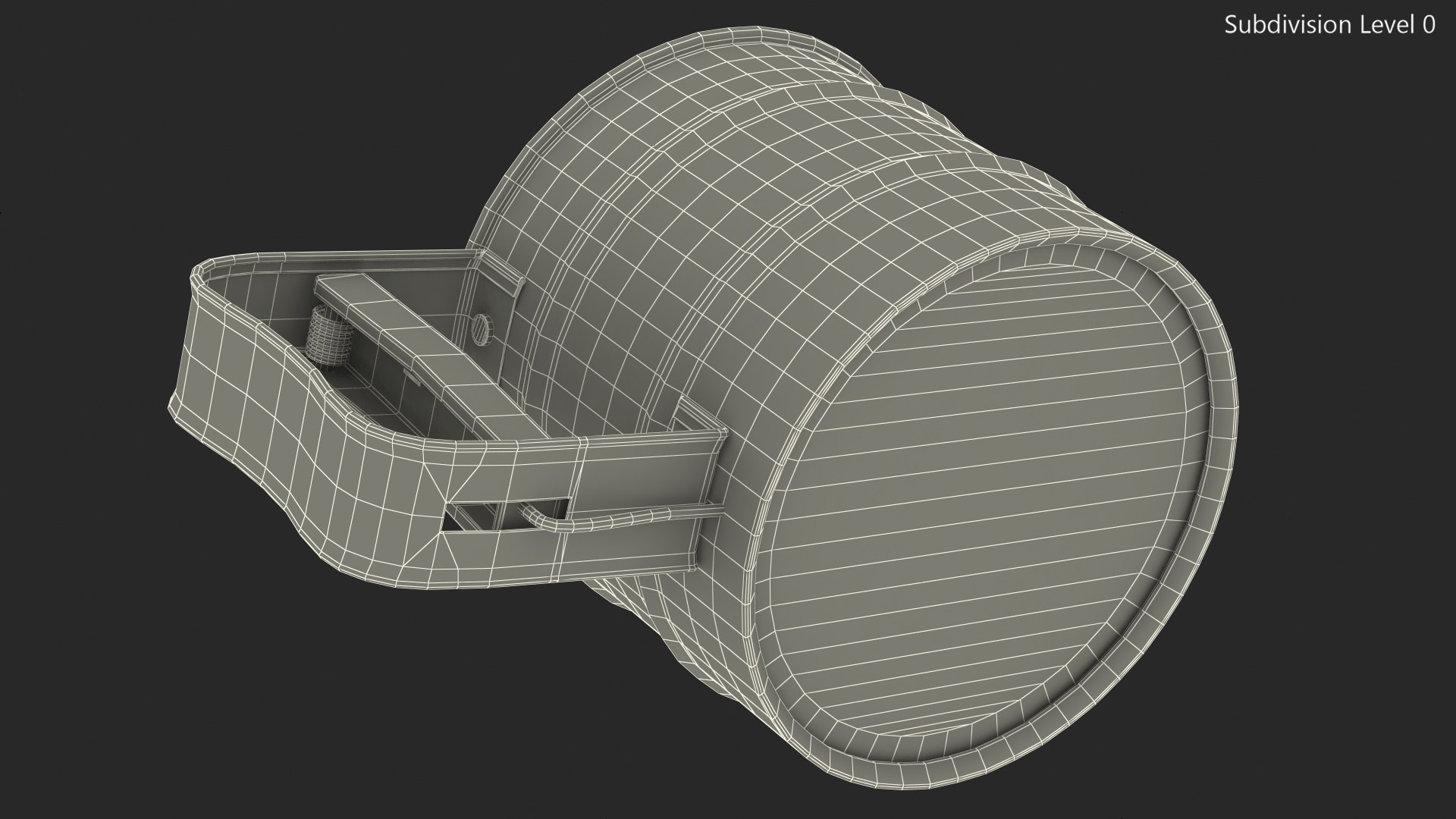 Stainless steel flour sifter 3D model - TurboSquid 1545788