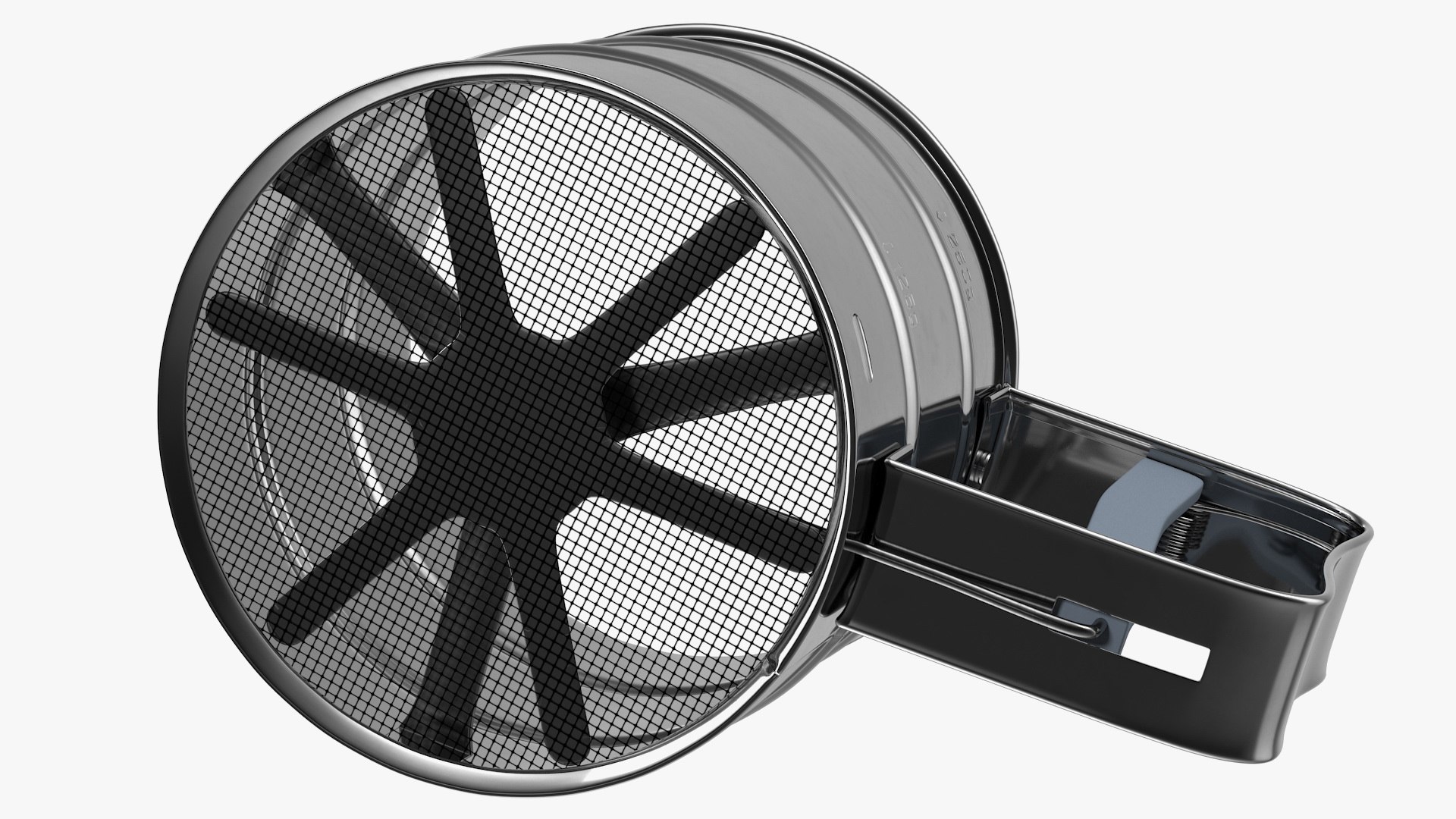 Stainless steel flour sifter 3D model - TurboSquid 1545788