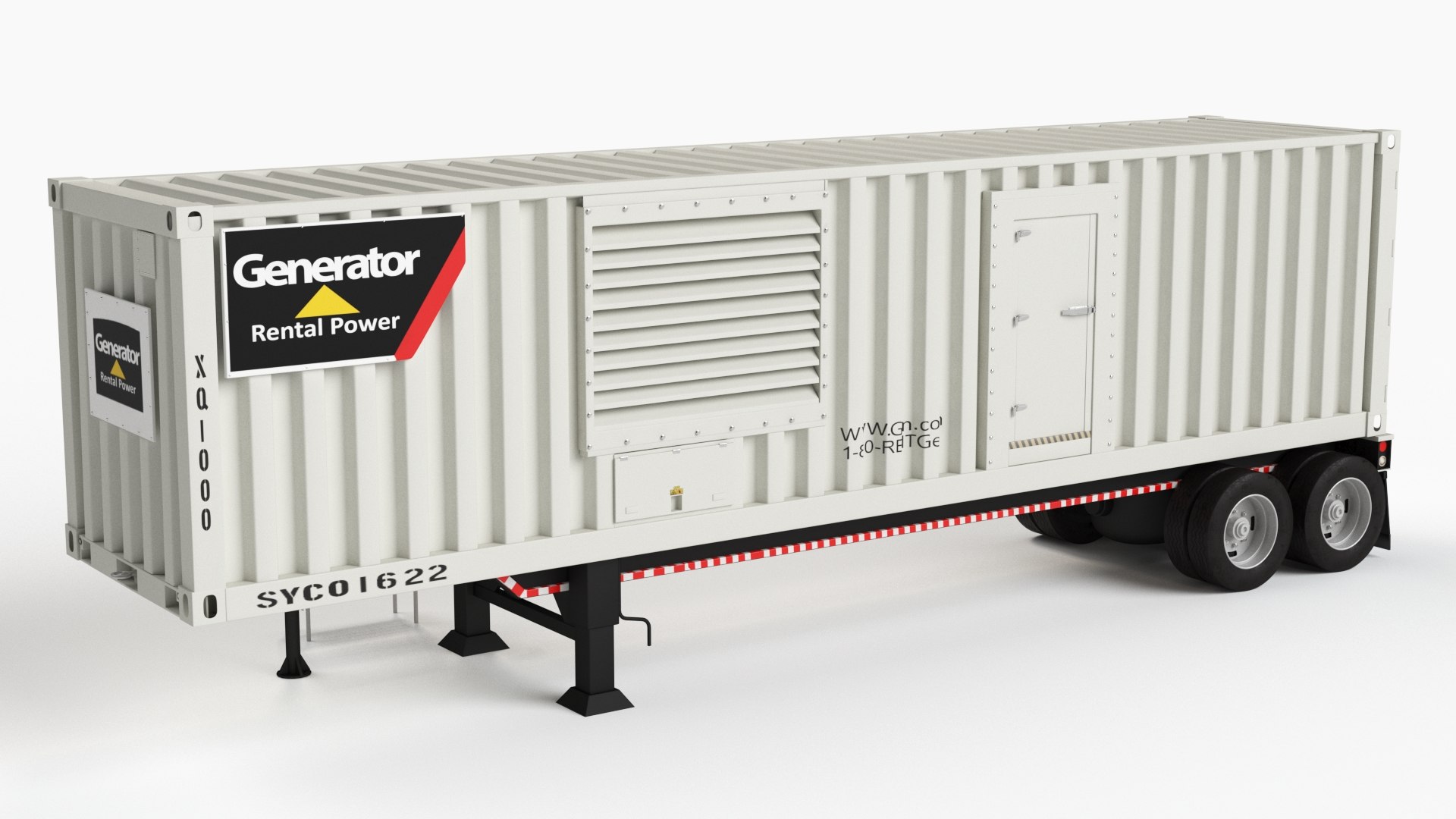 3D Model Mobile Generator Rental - TurboSquid 1636632