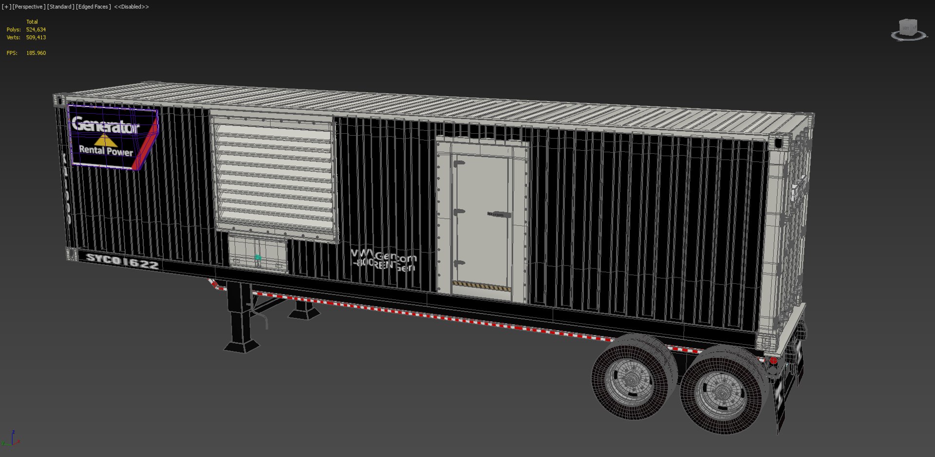 3D Model Mobile Generator Rental - TurboSquid 1636632