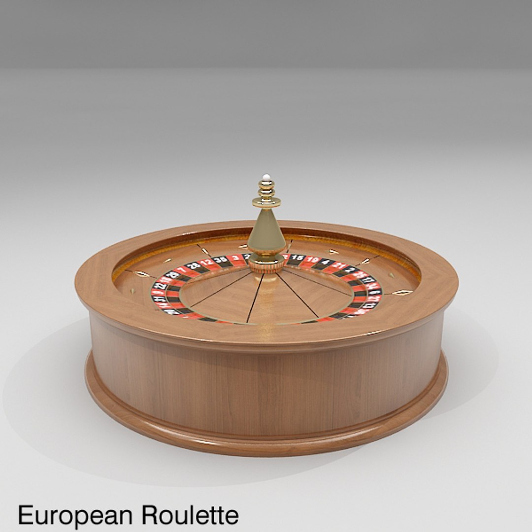 roulette wheel 2 american 3d model