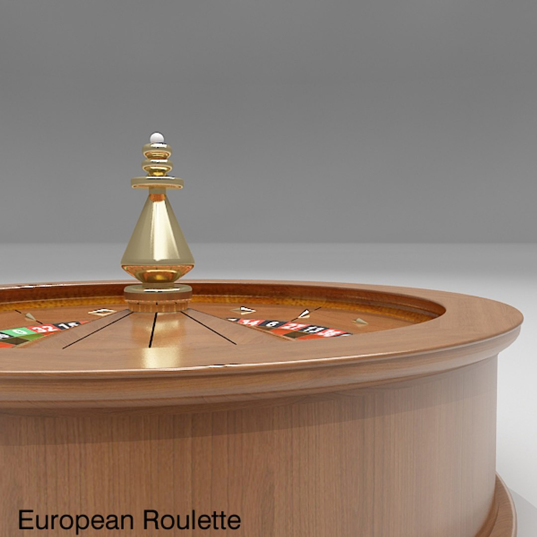 roulette wheel 2 american 3d model