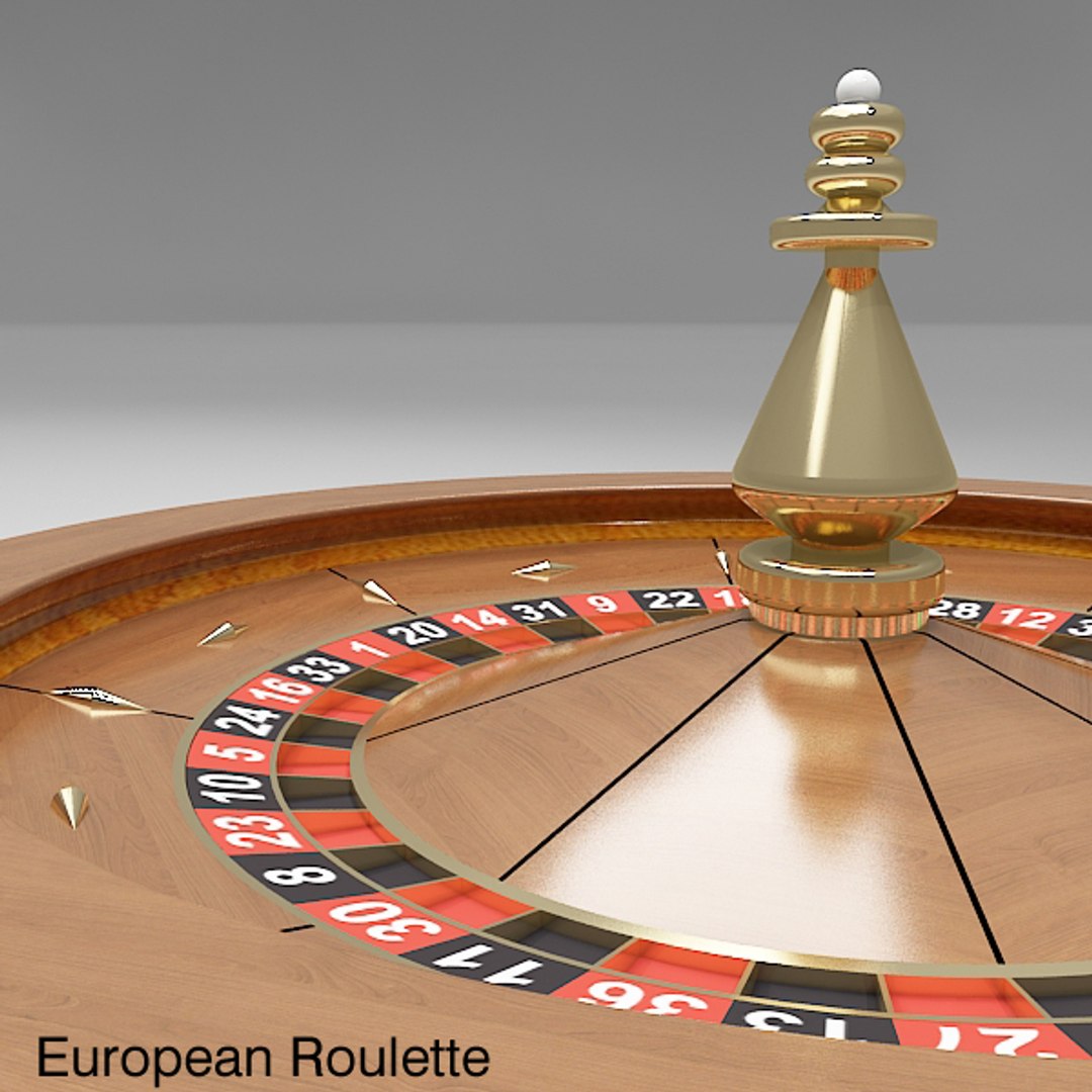 roulette wheel 2 american 3d model
