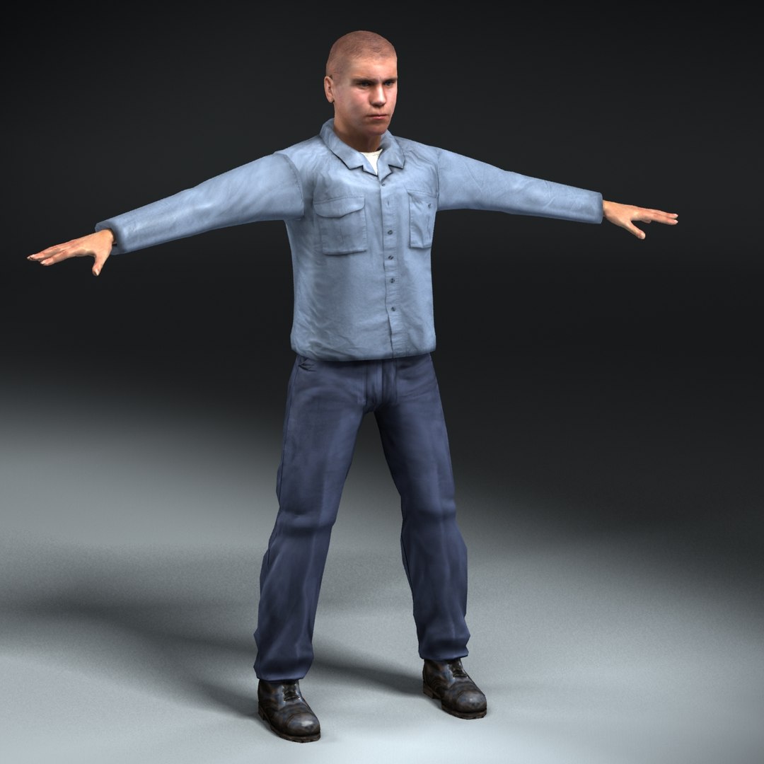 3d Model Prison Inmate
