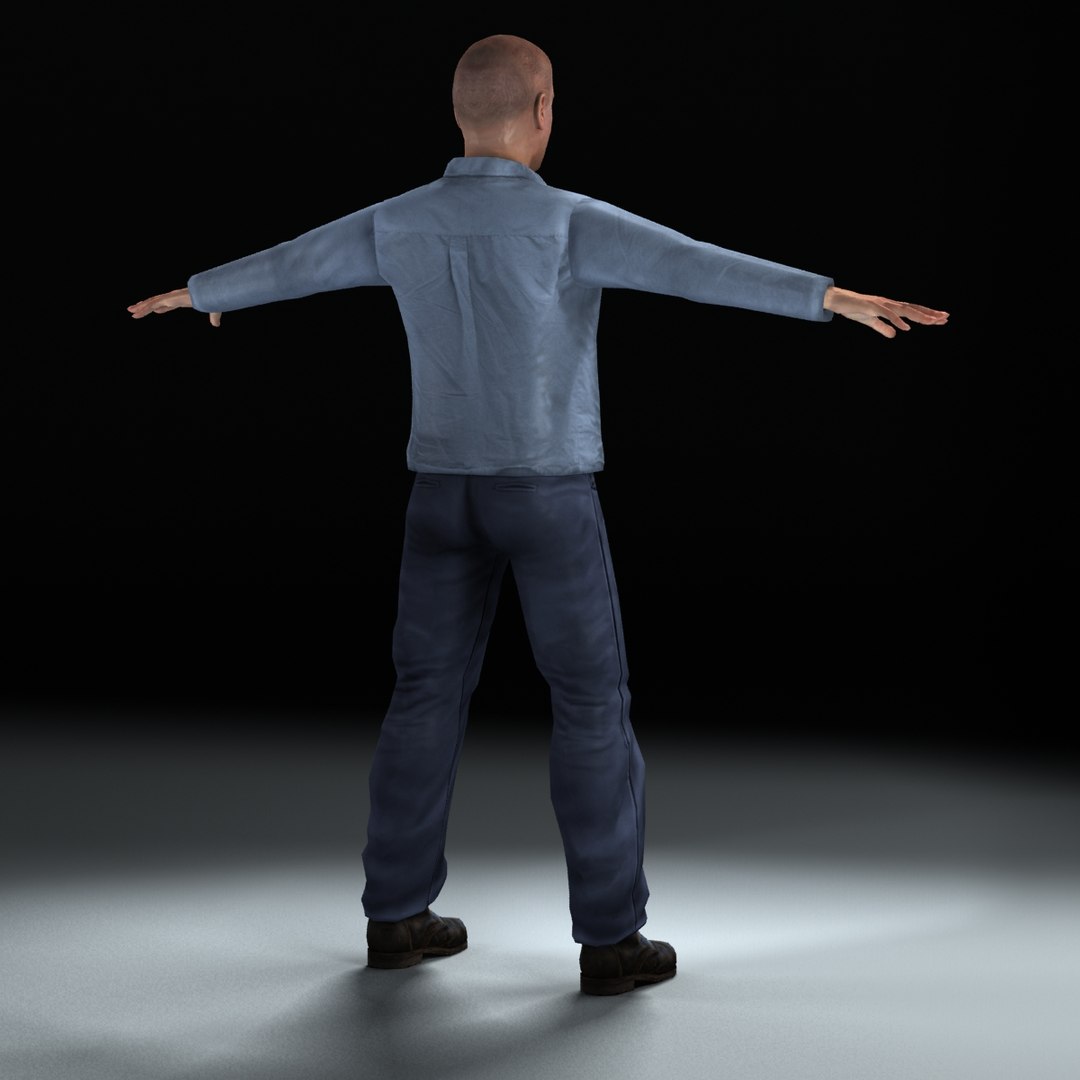 3d Model Prison Inmate