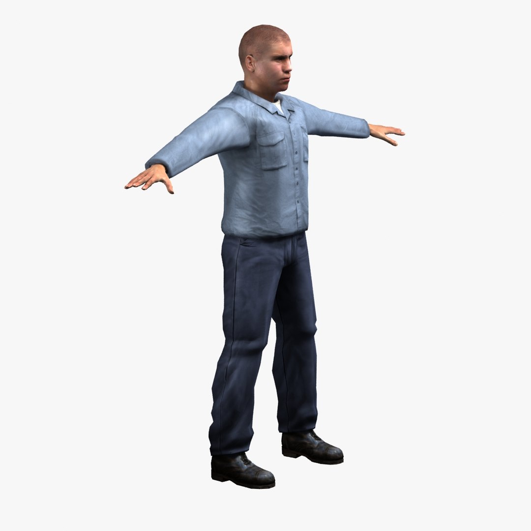 3d Model Prison Inmate