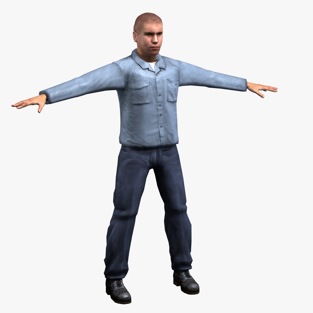 3d model prison inmate