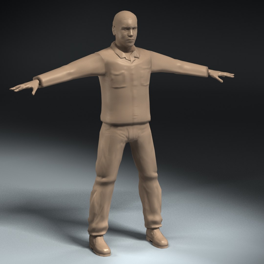 3d Model Prison Inmate