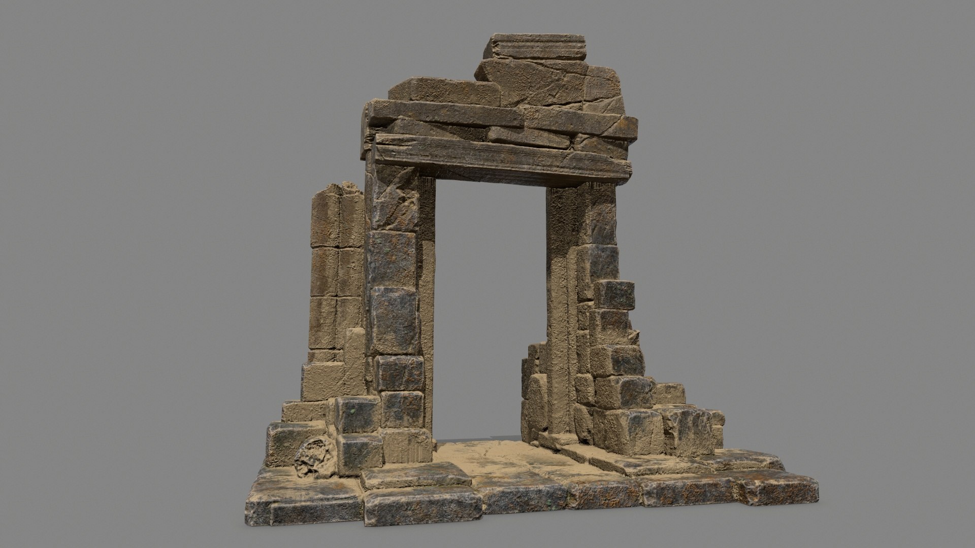 Ruin Gate Model - TurboSquid 2138156