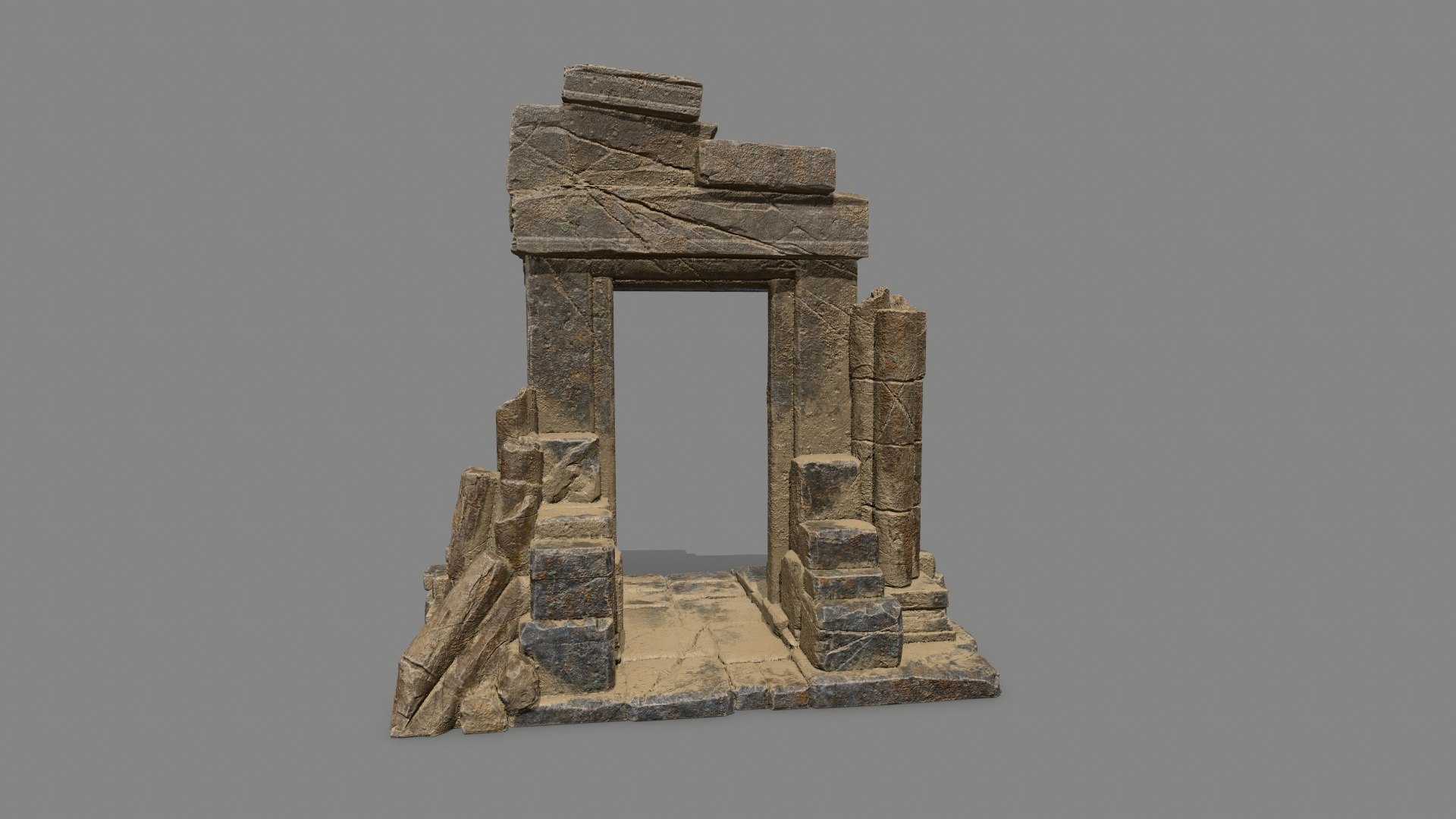 Ruin Gate Model - TurboSquid 2138156
