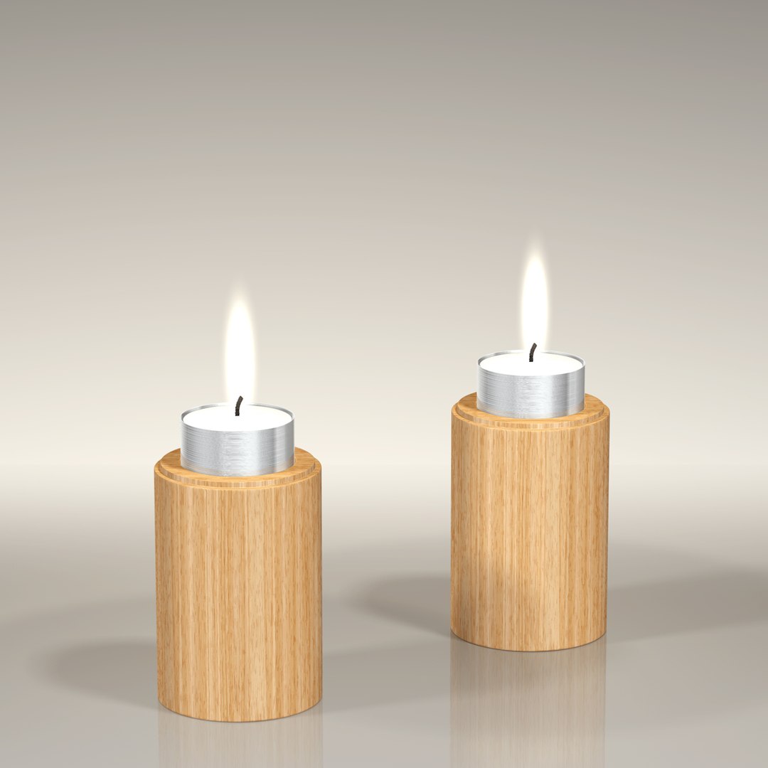 Modeled Tealight 3d 3ds