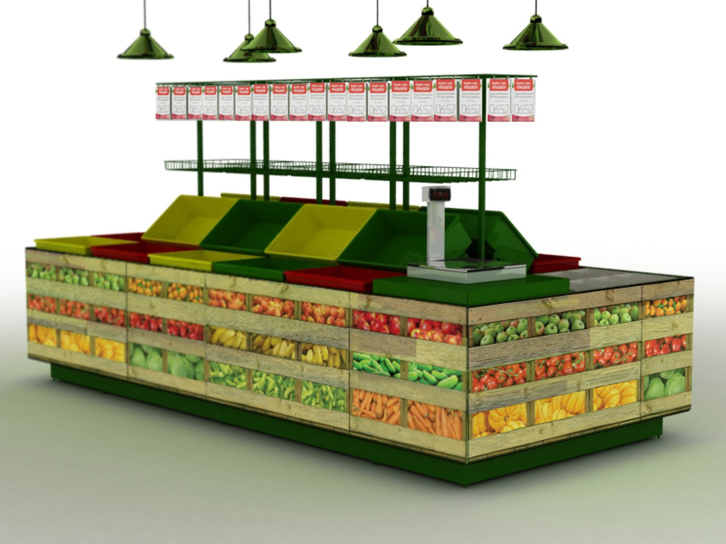 fruit rack stand 3d model