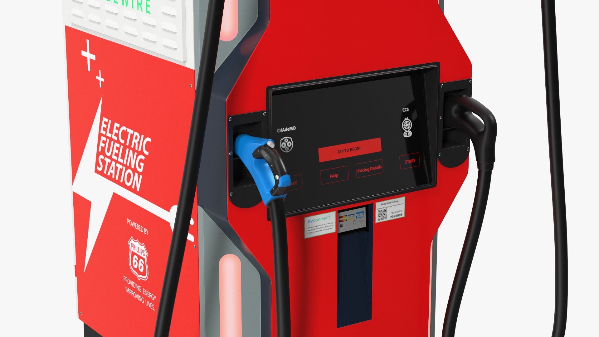 Freewire Ultrafast EV Boost Charger 200 Red Rigged 3D model ...