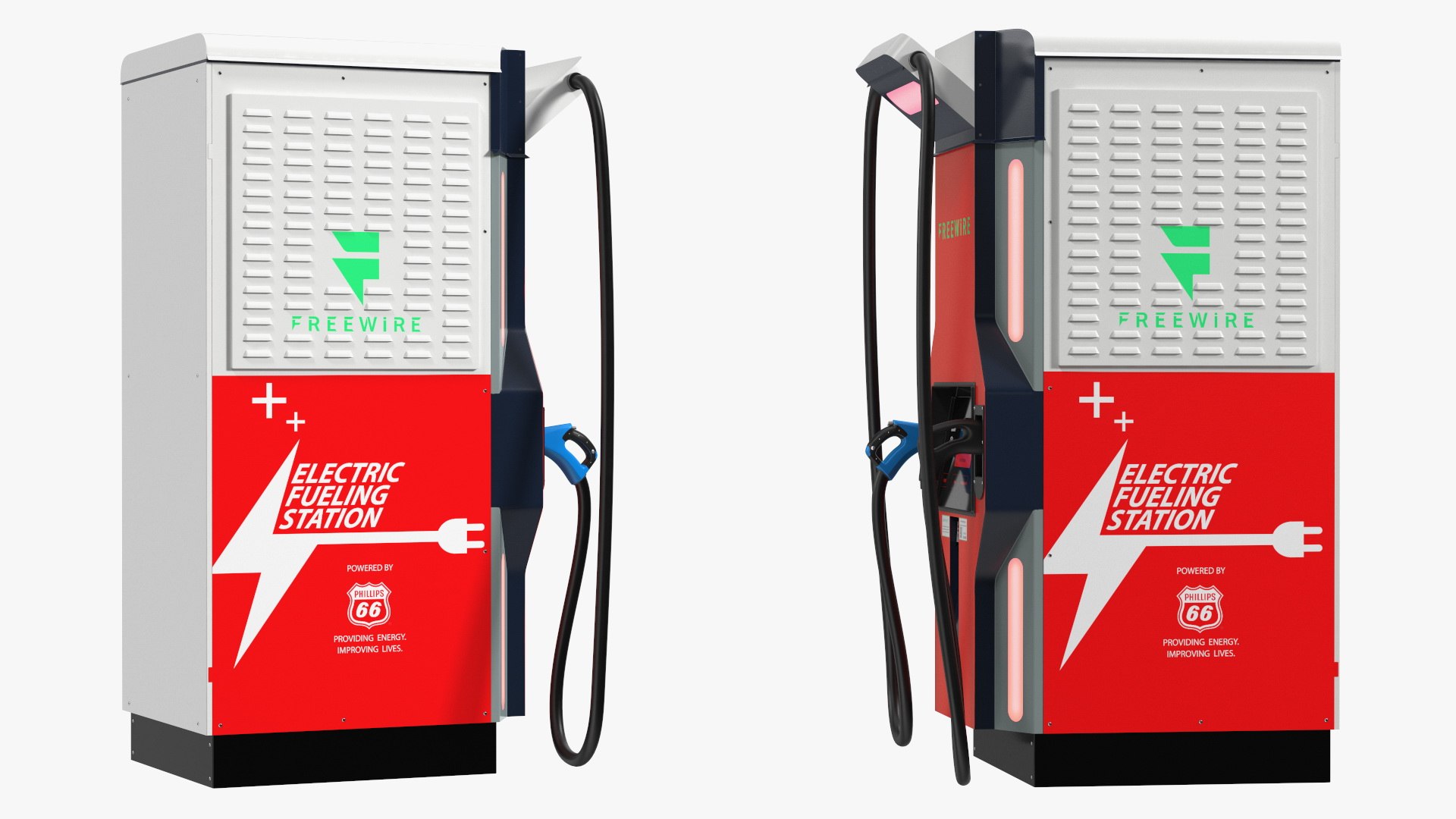 Freewire Ultrafast EV Boost Charger 200 Red Rigged 3D Model ...