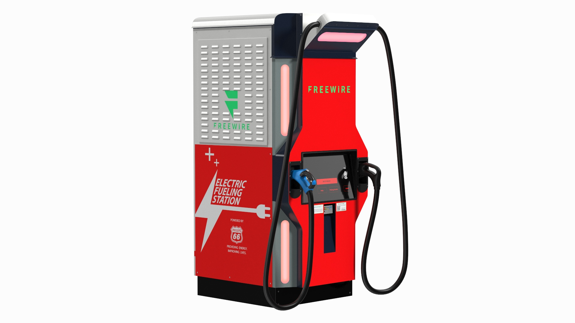 Freewire Ultrafast EV Boost Charger 200 Red Rigged 3D Model ...