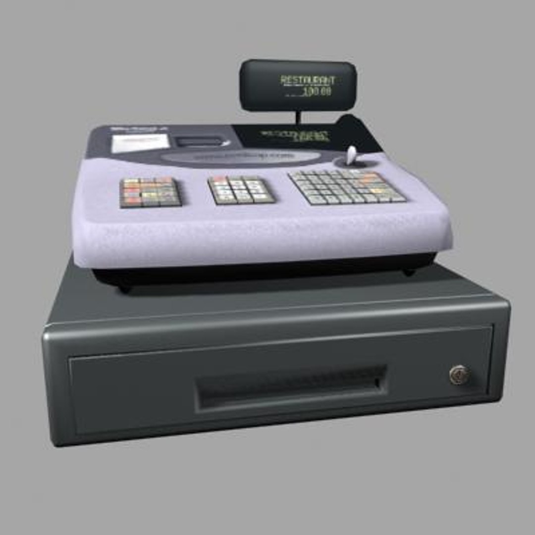 cash register 3d model