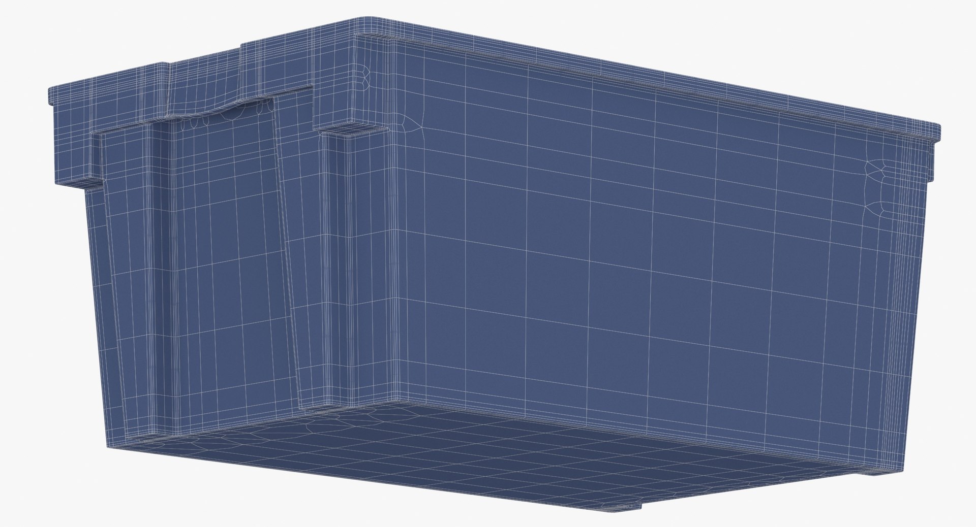 Plastic Bin 01 Single Full and Empty 3D - TurboSquid 1975691