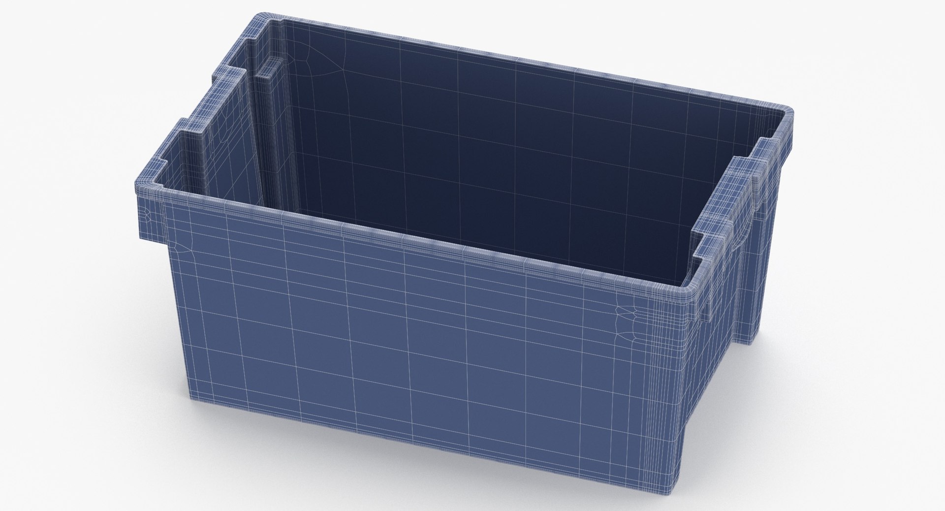 Plastic Bin 01 Single Full and Empty 3D - TurboSquid 1975691