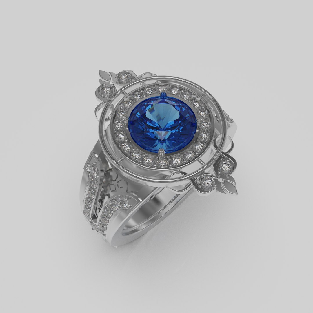 3D Luxury Ring 3d Print - TurboSquid 2327911