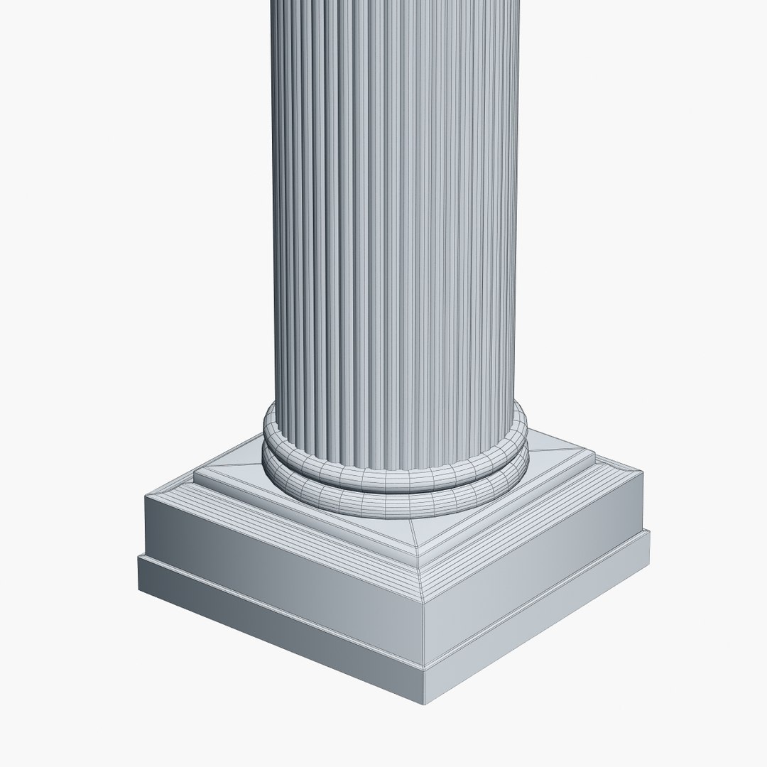 Classical Greek Column 1 3d Model