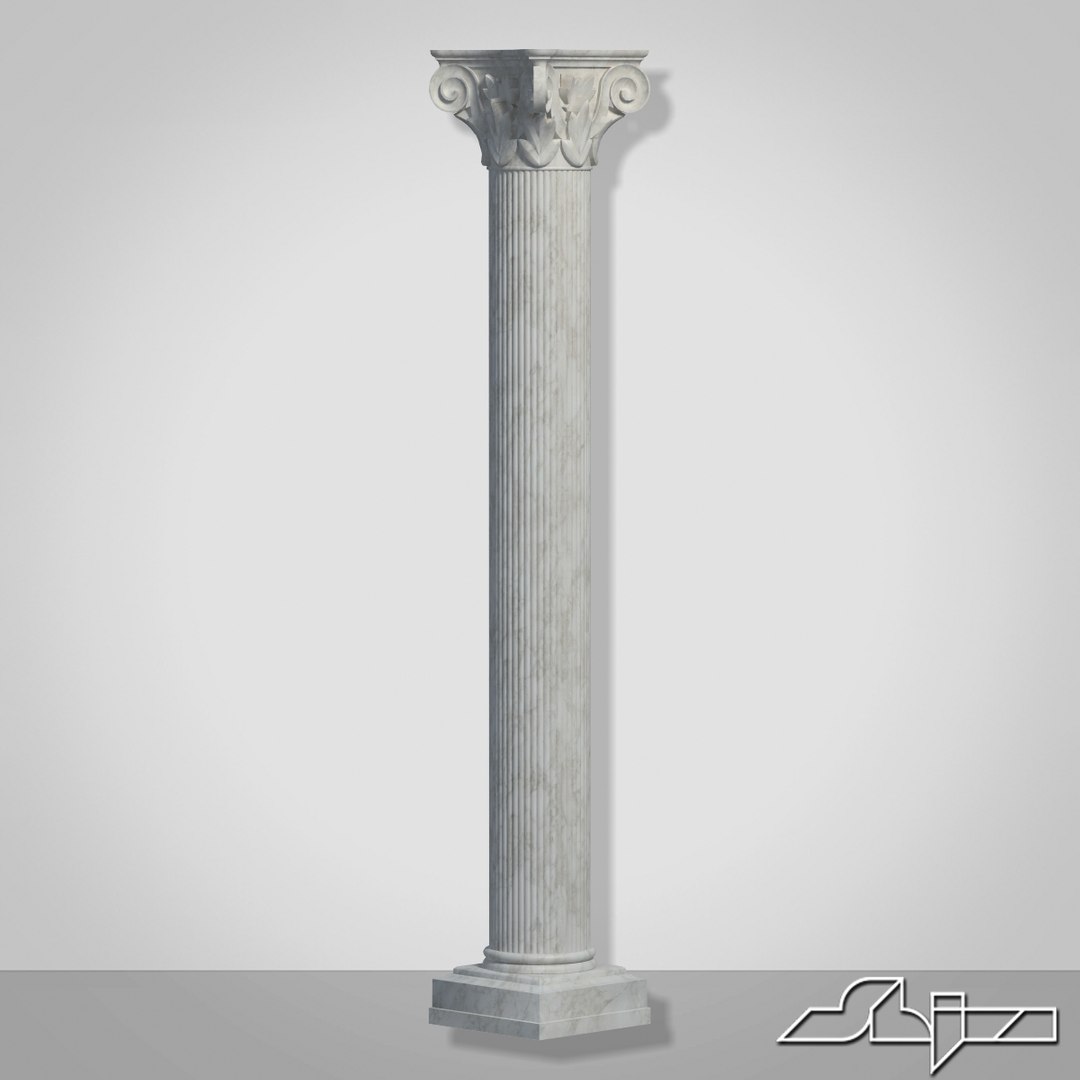 Classical Greek Column 1 3d Model