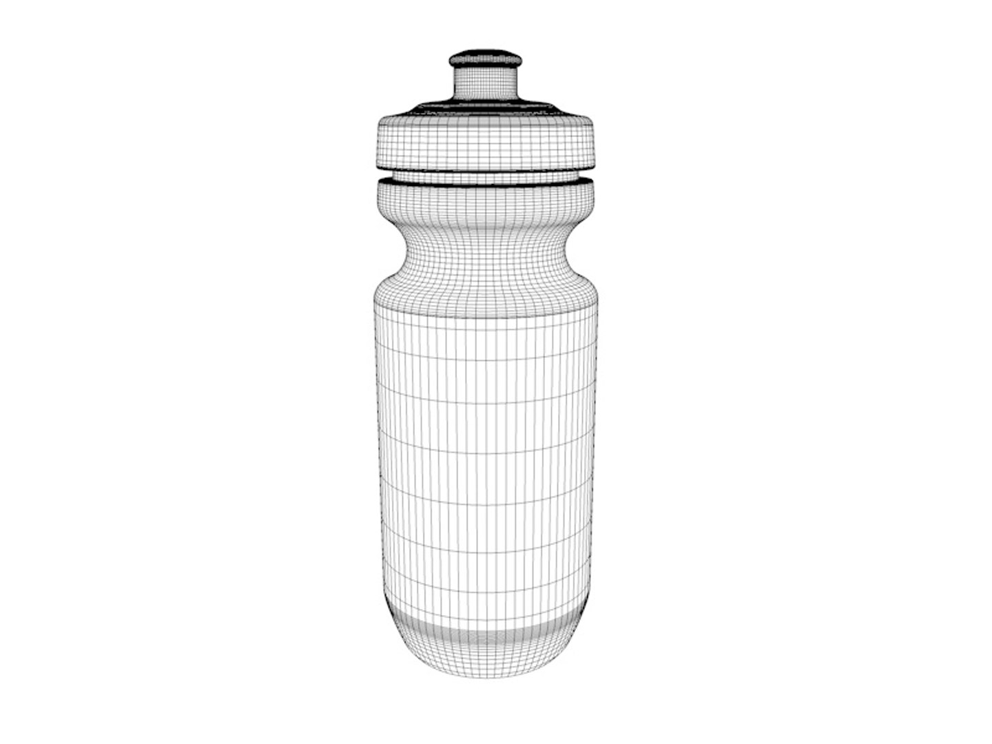3d model water bottle