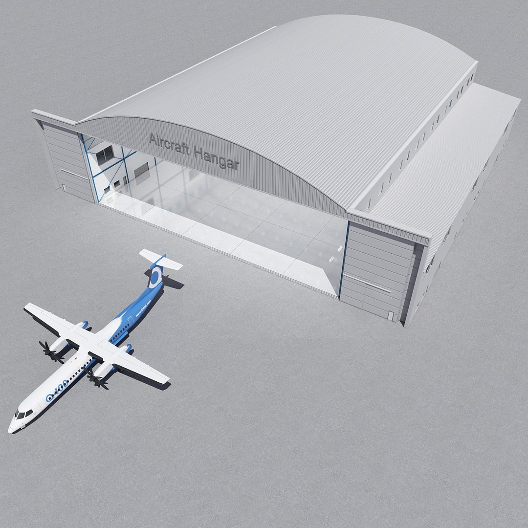Aircraft Hangar 3d Model