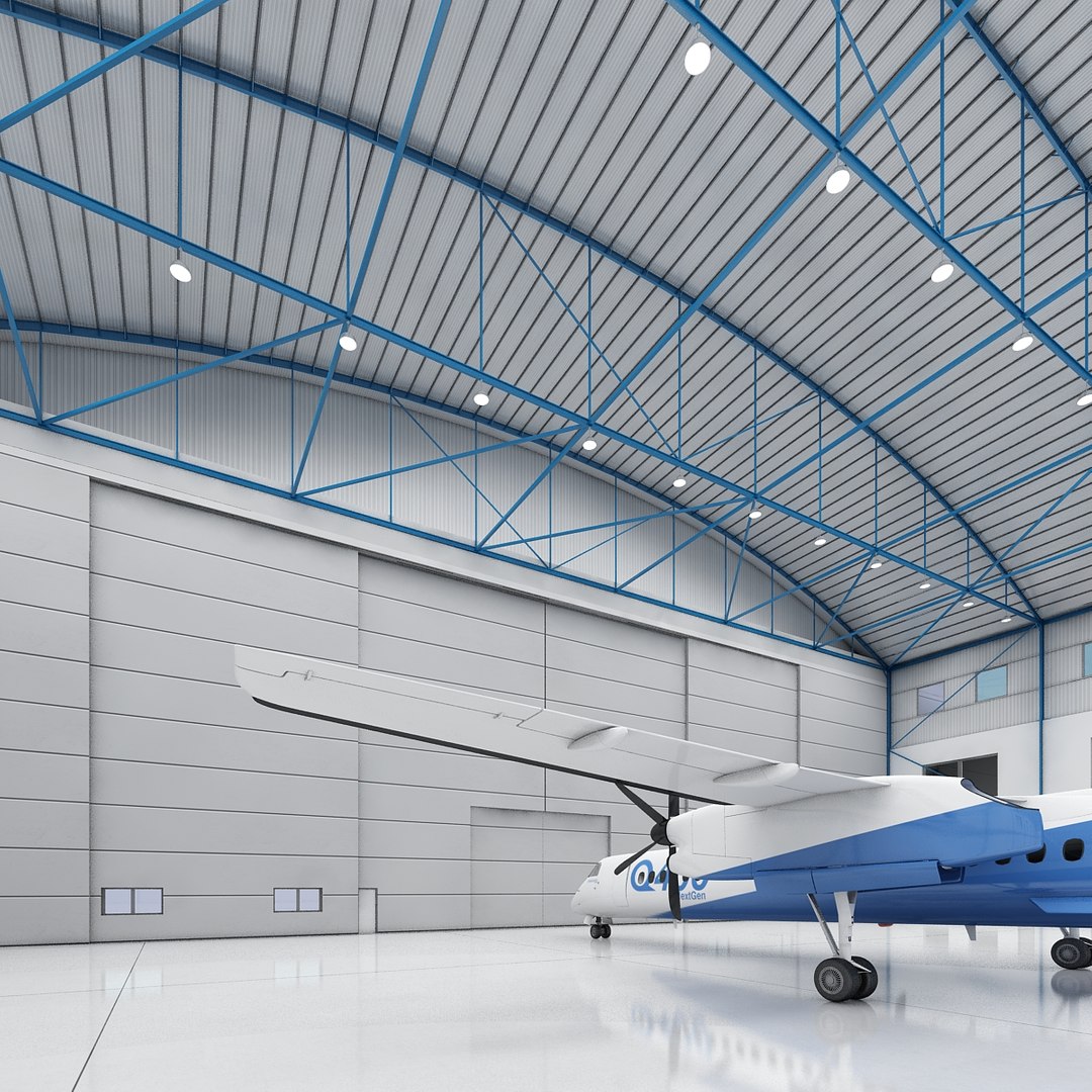 Aircraft Hangar 3d Model