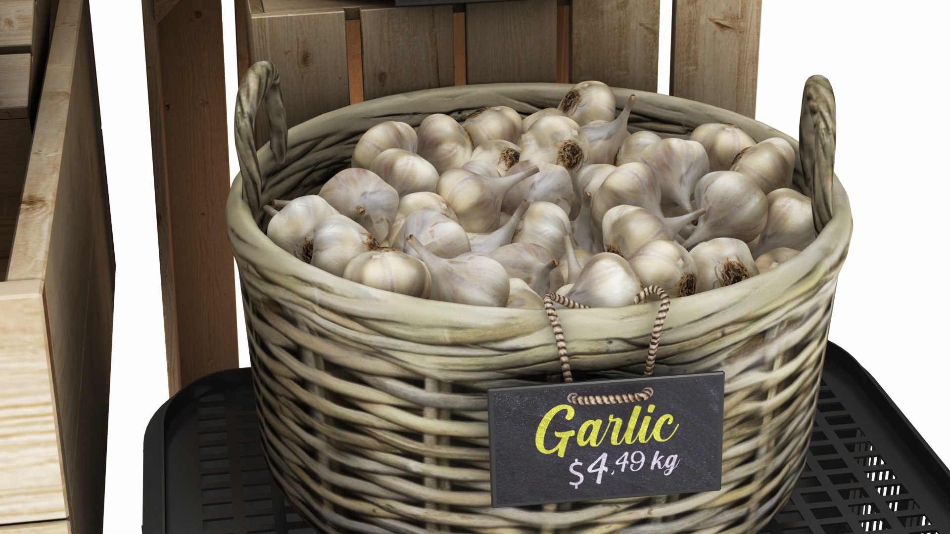 Green grocer food stand 3D - TurboSquid 1559433