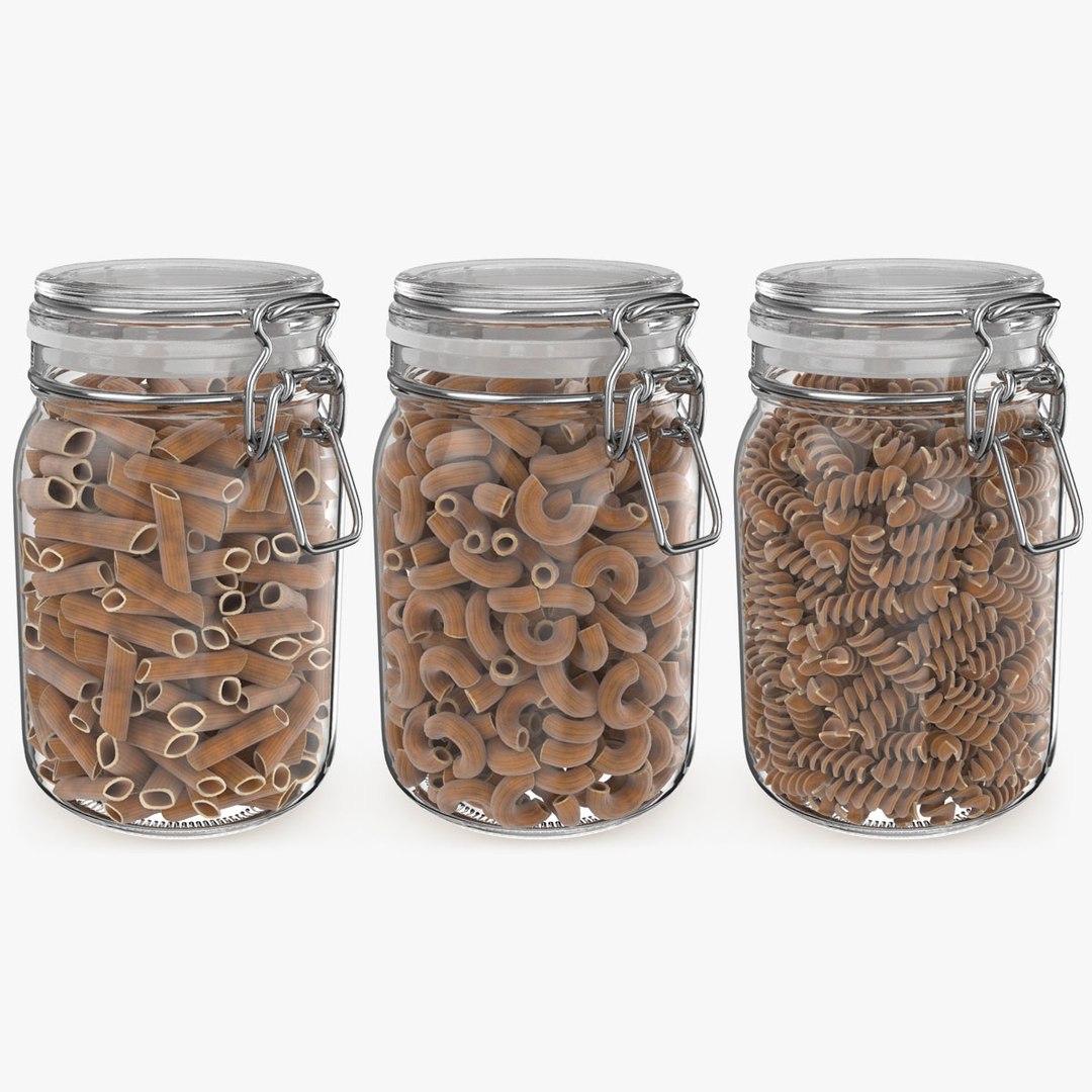 3D Whole Pasta Jar Collection Model - TurboSquid 2227406