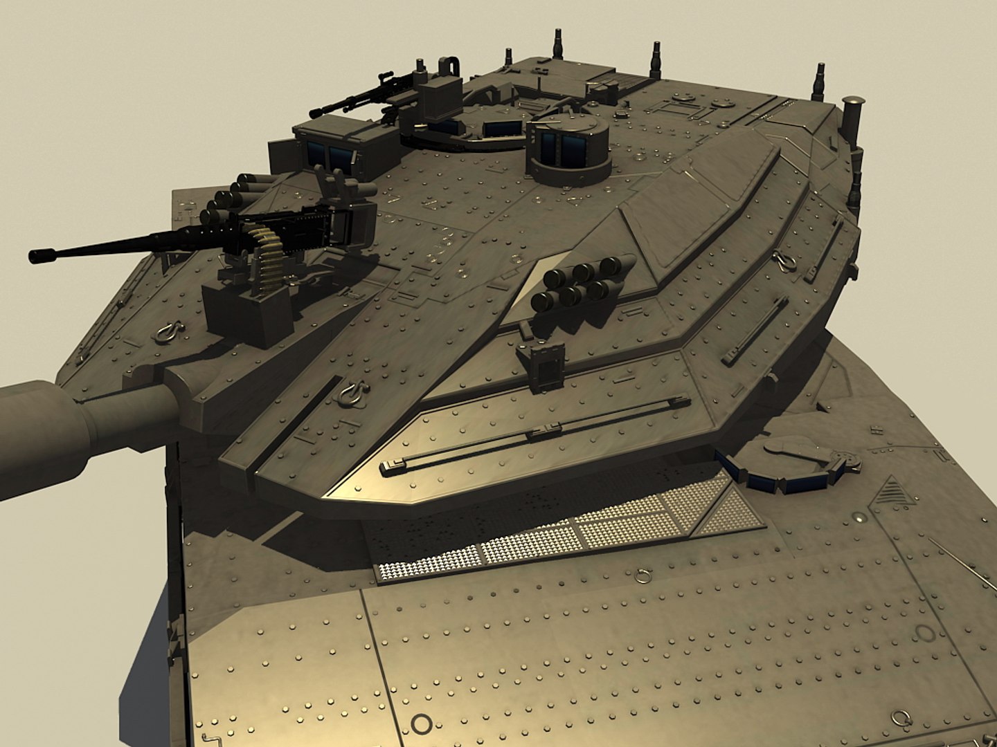 3d Merkava Mk Iv Battle Tank Model