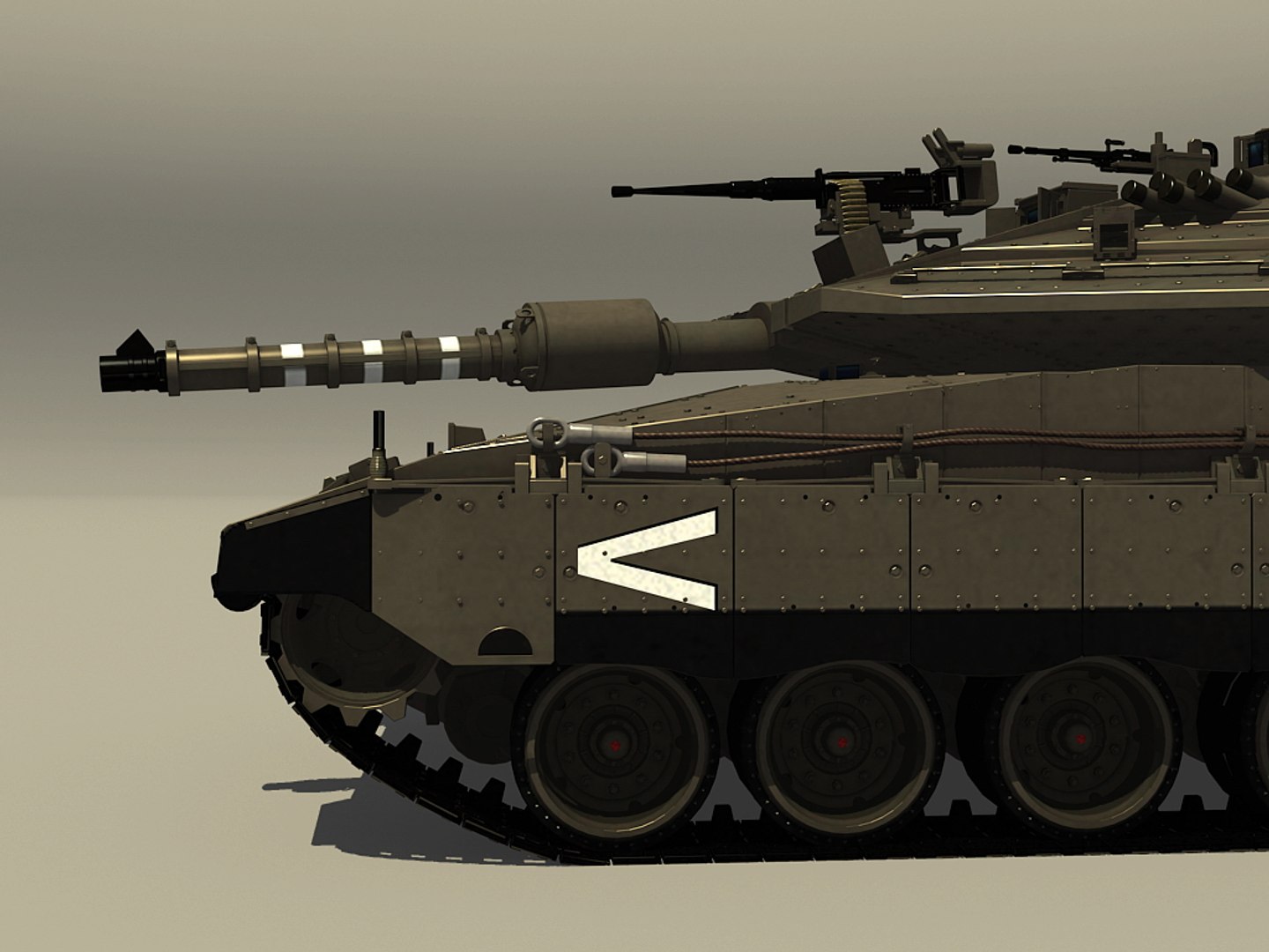 3d Merkava Mk Iv Battle Tank Model