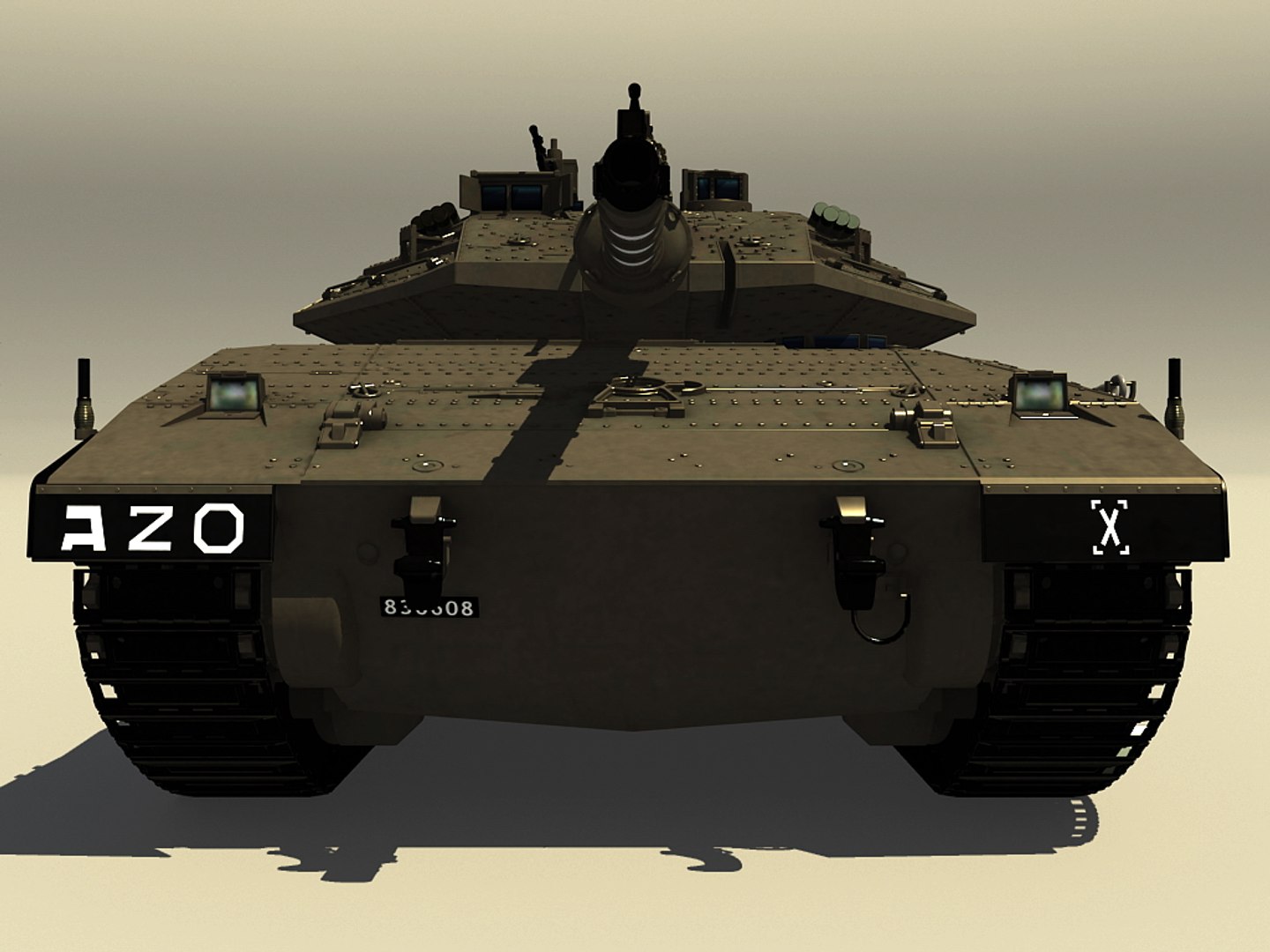3d Merkava Mk Iv Battle Tank Model
