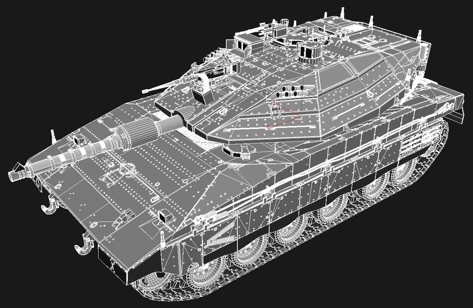 3d Merkava Mk Iv Battle Tank Model