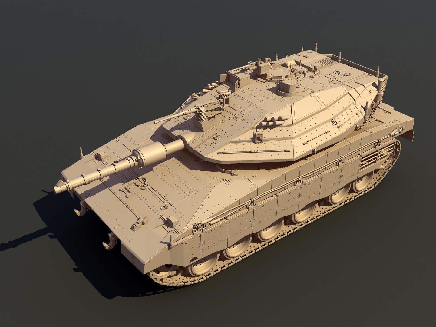 3d Merkava Mk Iv Battle Tank Model