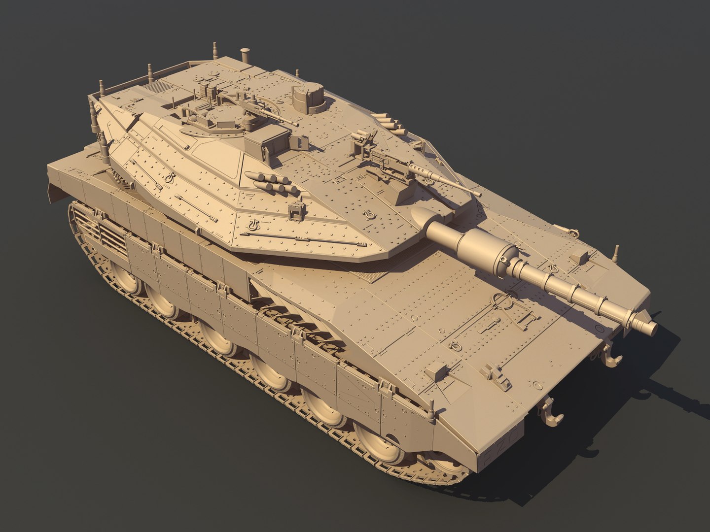 3d Merkava Mk Iv Battle Tank Model