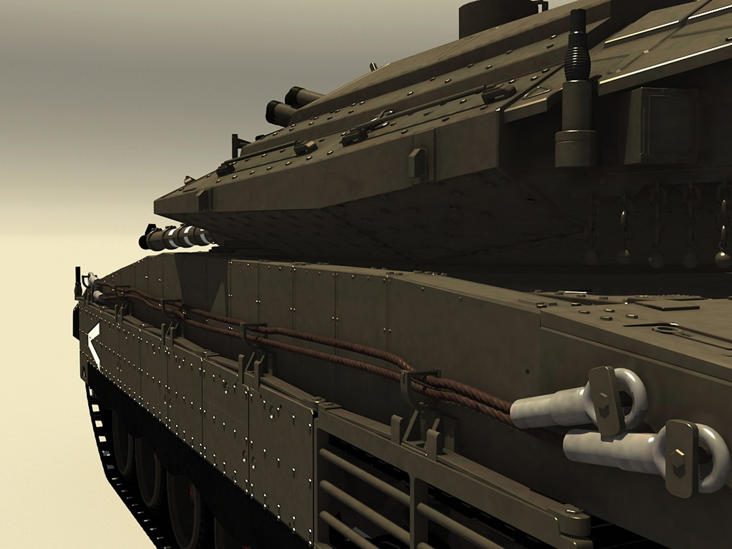 3d Merkava Mk Iv Battle Tank Model