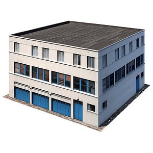 Free C4d Model Fabrik Factory