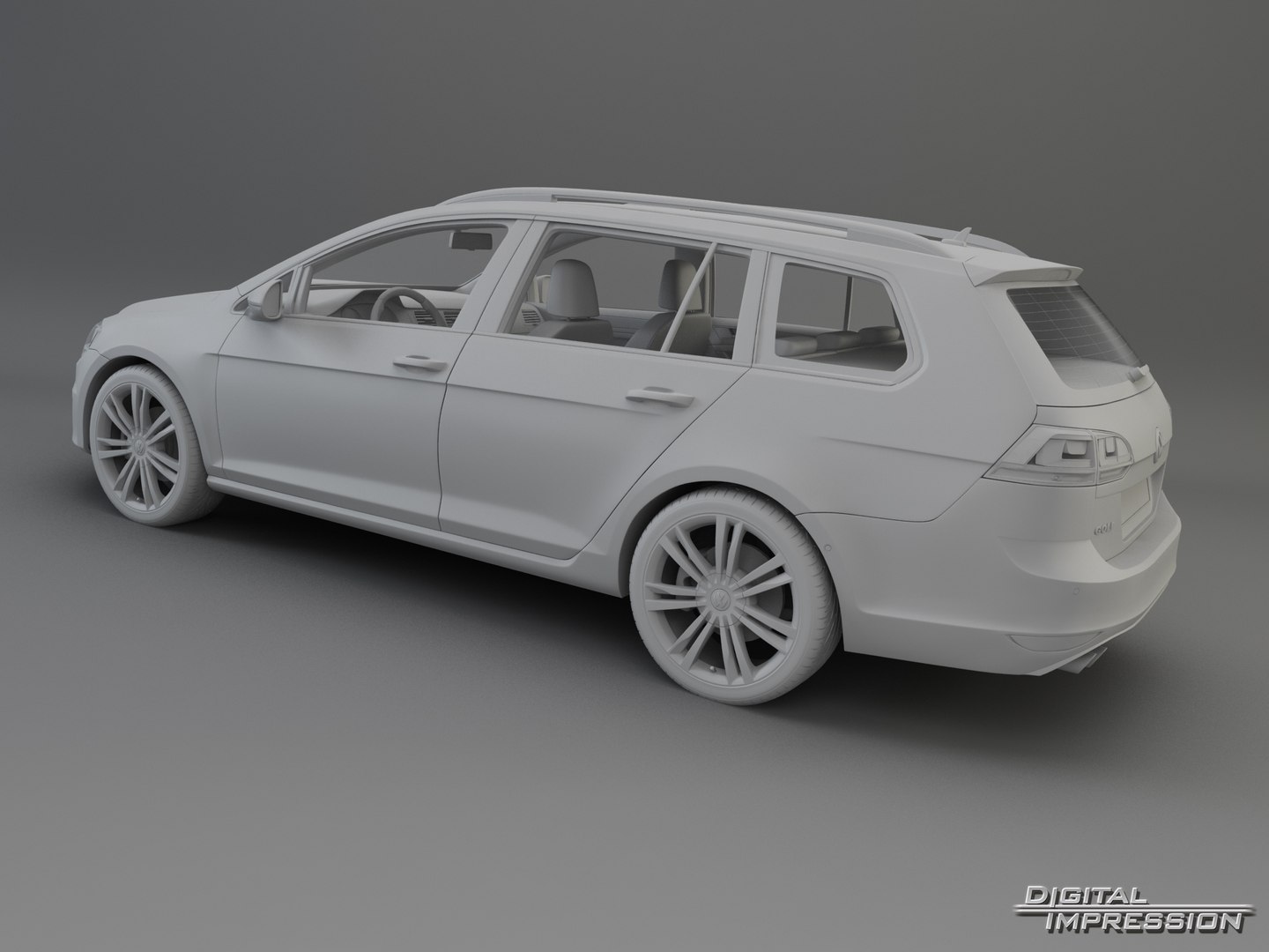 3d Golf 7 Model