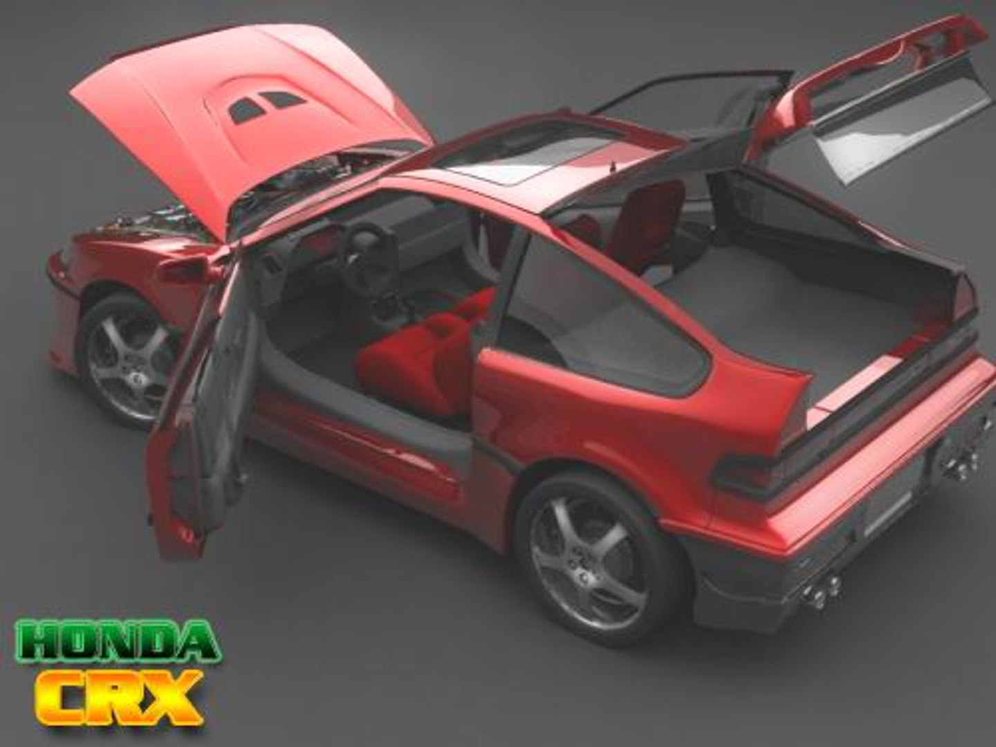3d honda crx 1988 1991