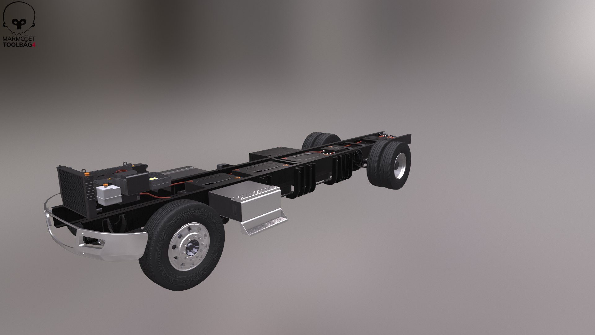 3D Full Electric Truck Chassis Model - TurboSquid 2056170