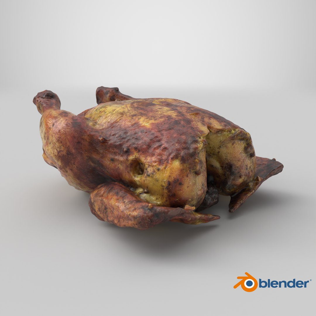 Roasted Chicken 3D Model - TurboSquid 2409378