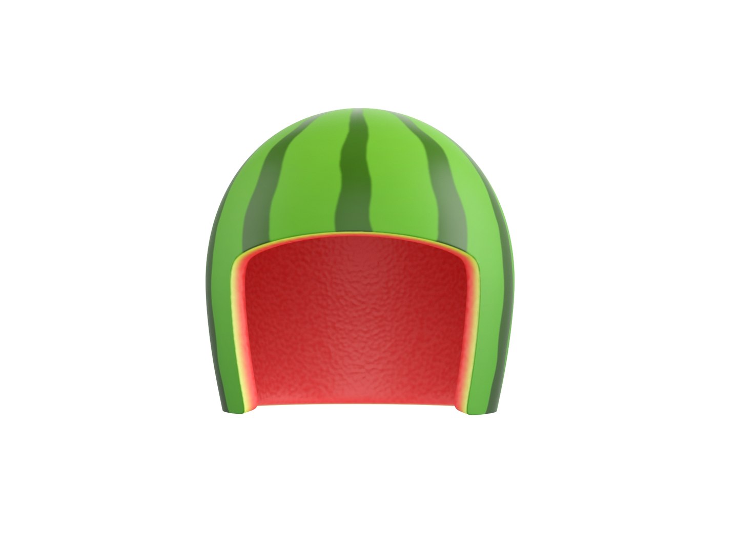 Watermelon Helmet 3D Model - TurboSquid 1774141