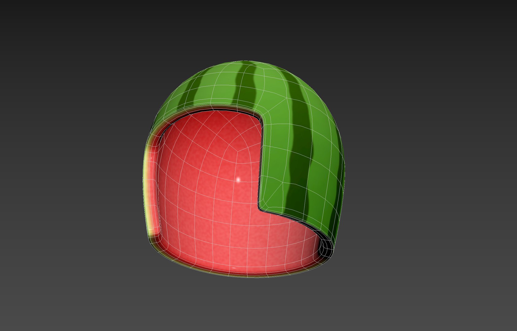Watermelon Helmet 3D Model - TurboSquid 1774141