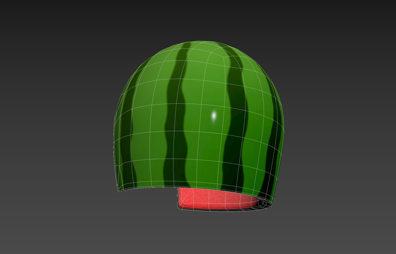 Watermelon Helmet 3D model - TurboSquid 1774141