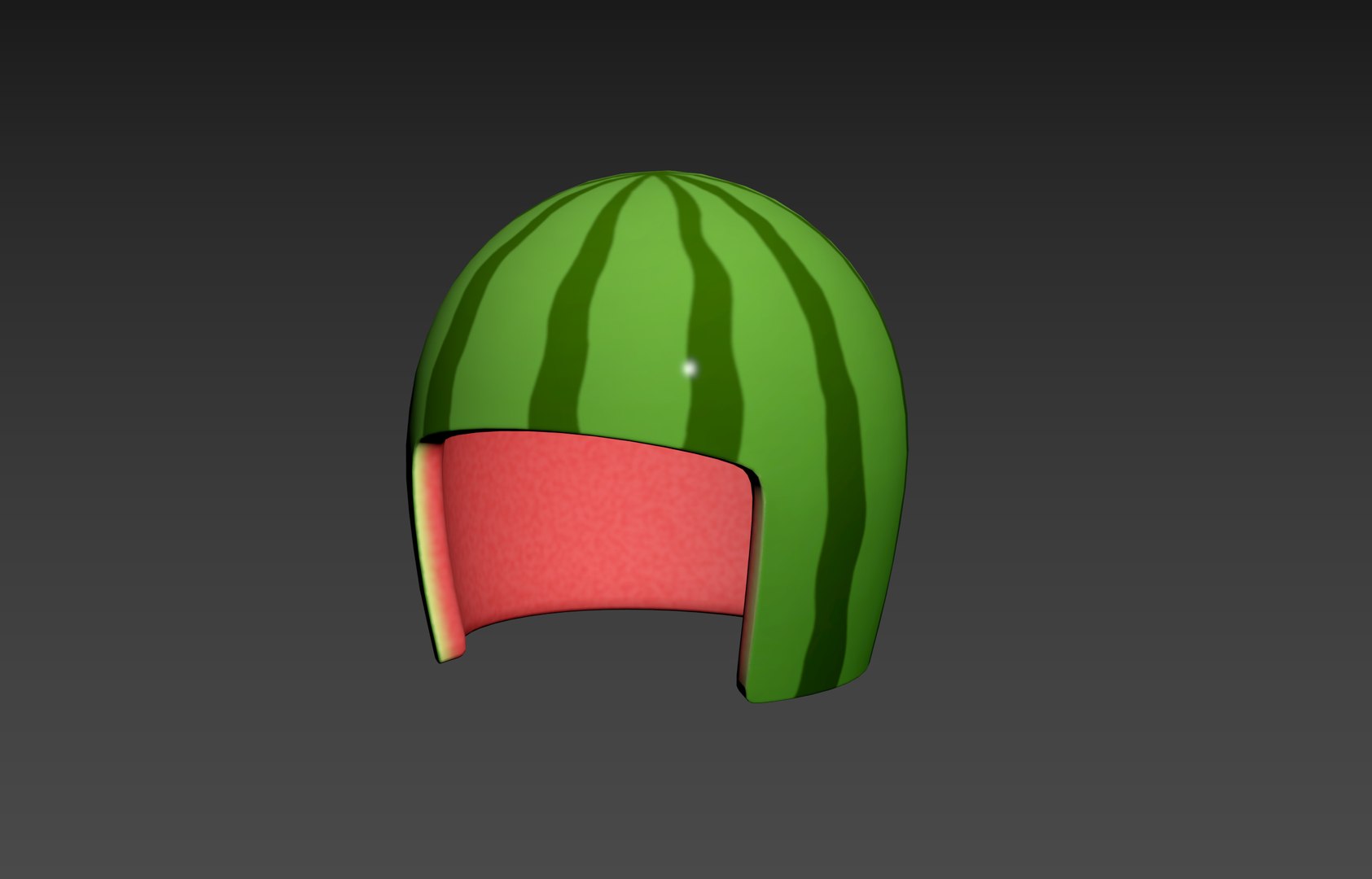 Watermelon Helmet 3D Model - TurboSquid 1774141