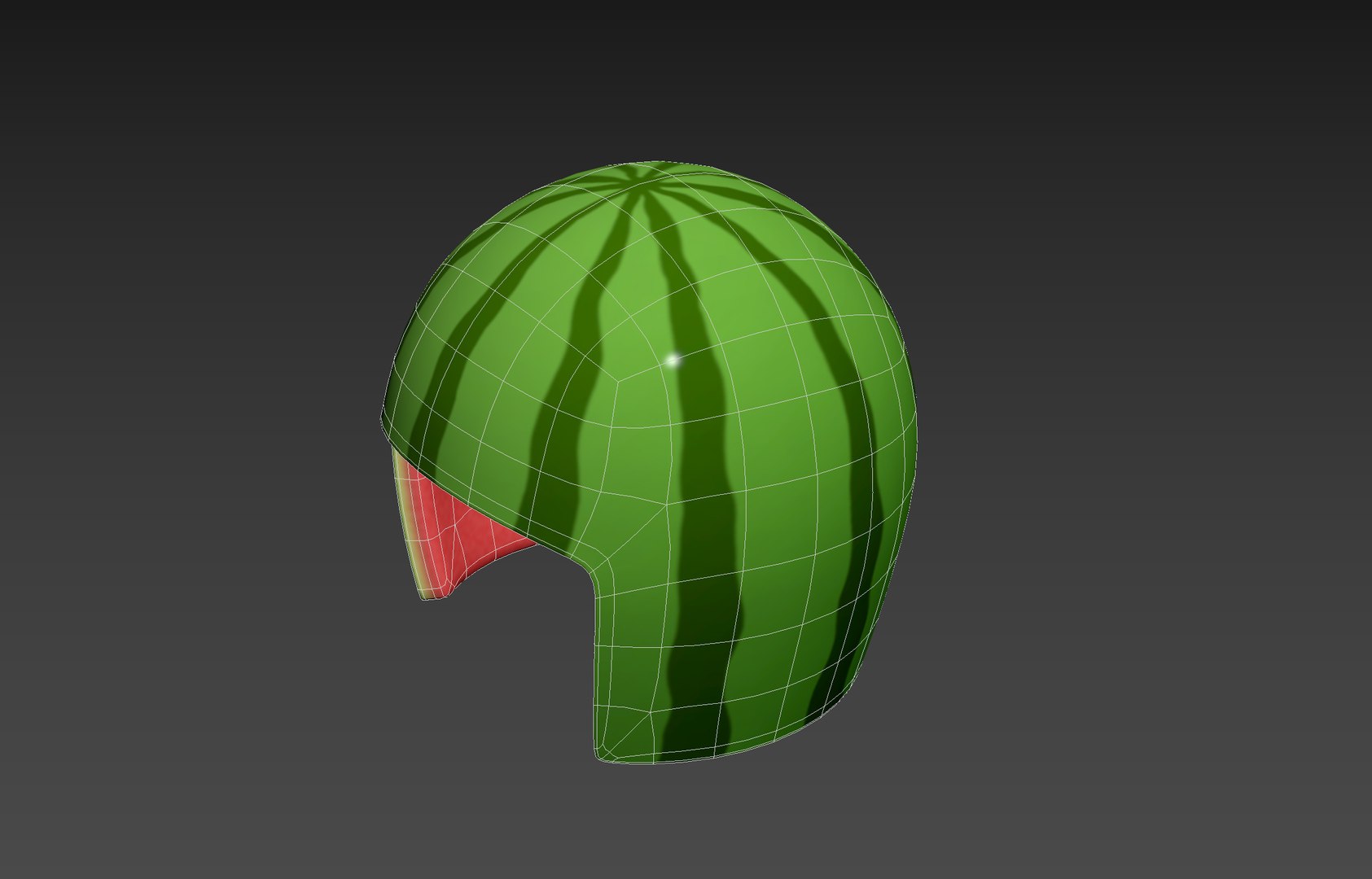 Watermelon Helmet 3D model - TurboSquid 1774141