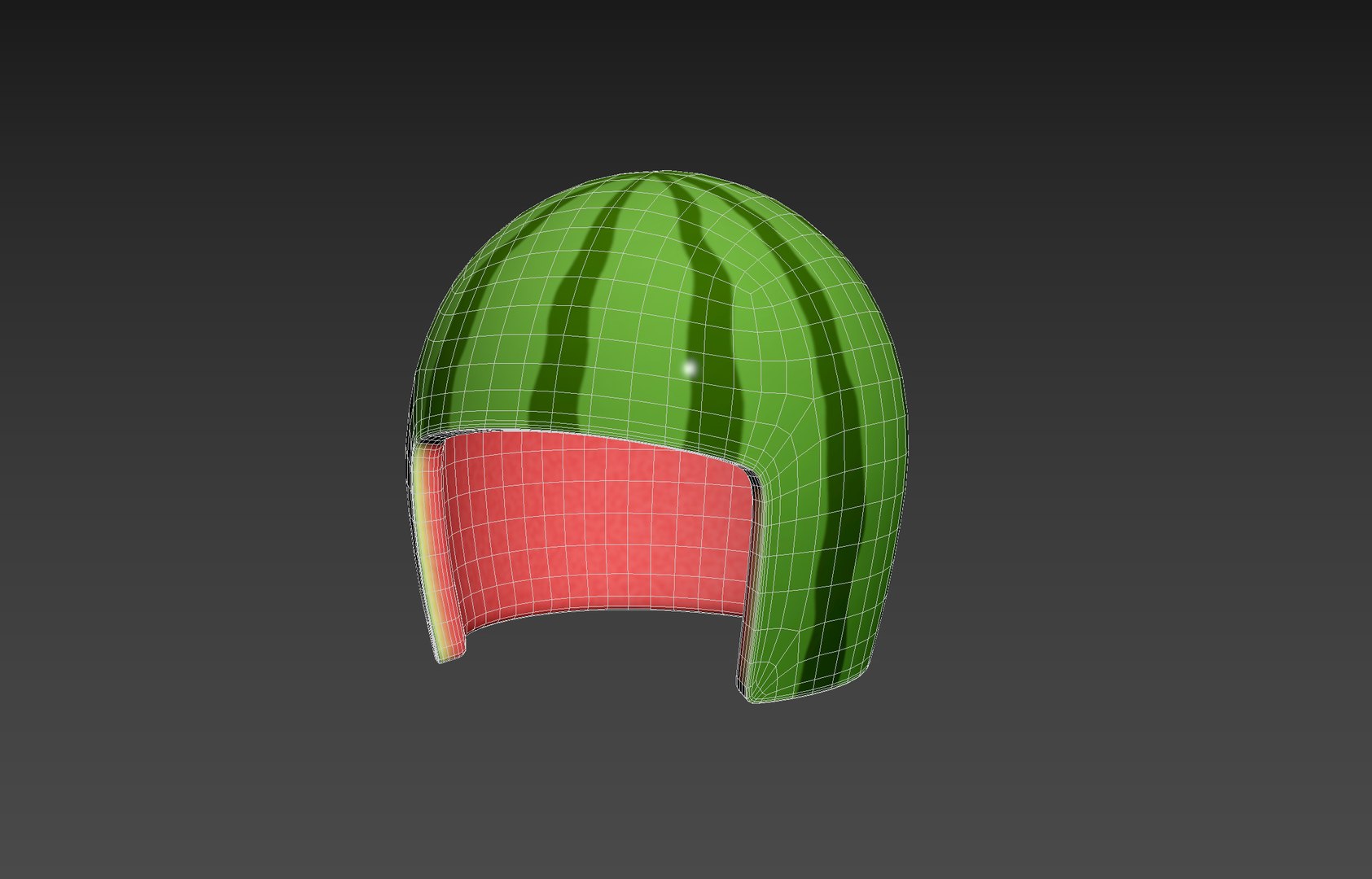 Watermelon Helmet 3D Model - TurboSquid 1774141
