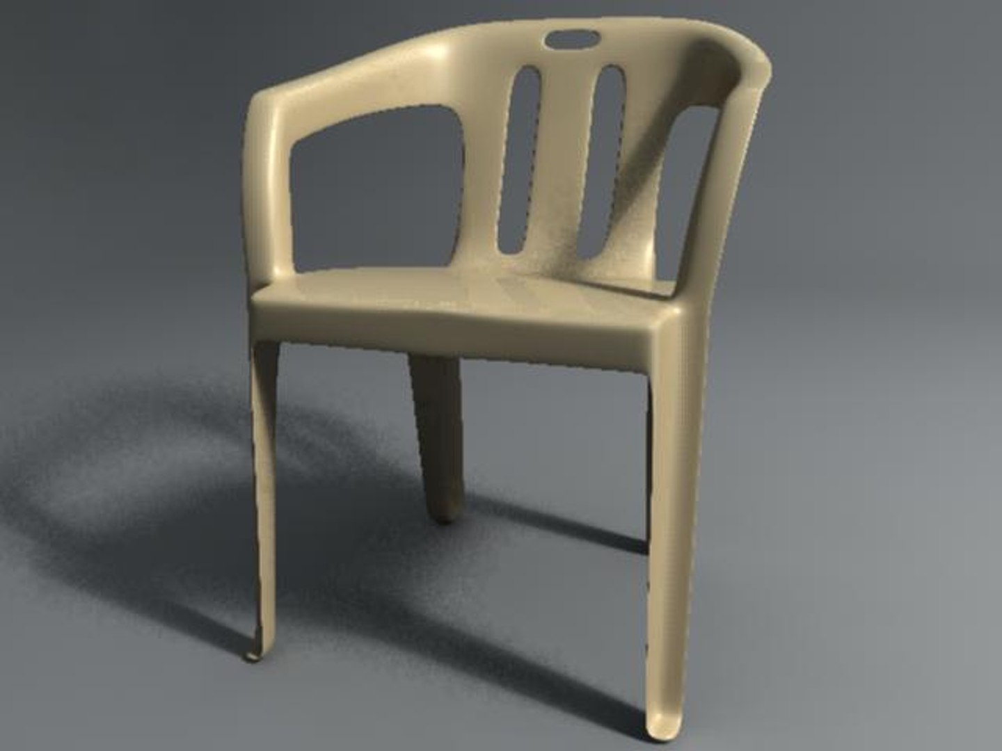plastic chair 3d model